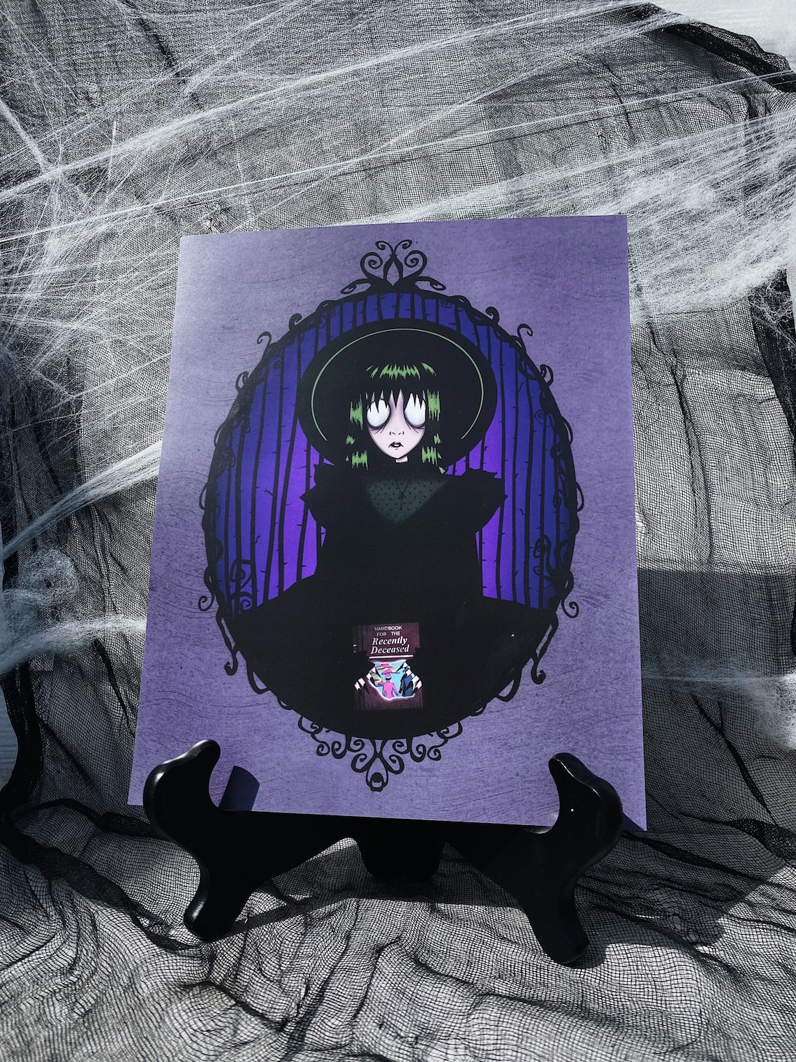 Lydia Deetz Ghost Eyes Art Print // Halloween Decor Beetlejuice ...