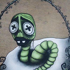 Maggot Art Print / Corpse Bride Burton Print - Etsy