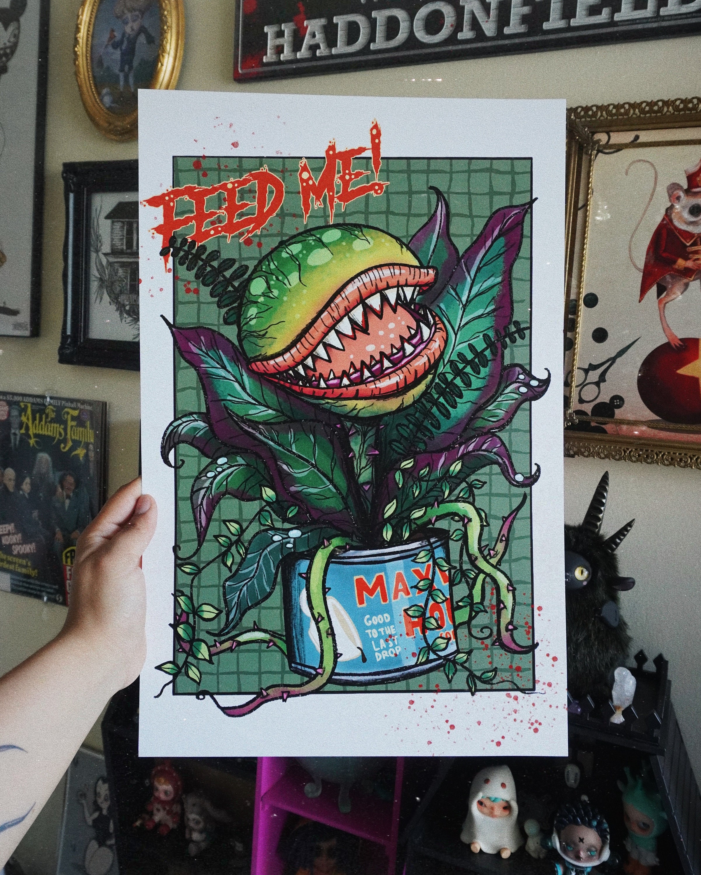 Audrey 2 Poster // Little Shop of Horrors Print FEED ME - Etsy