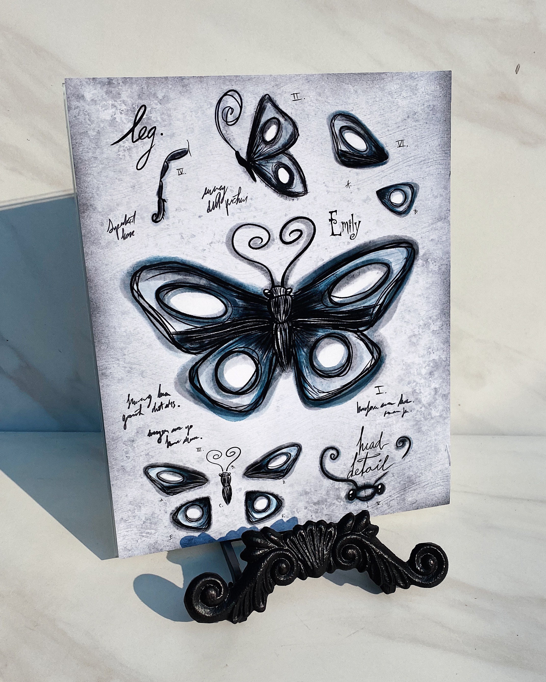 Victors Drawing Art Print / Corpse Bride Burton Van Dort | Etsy