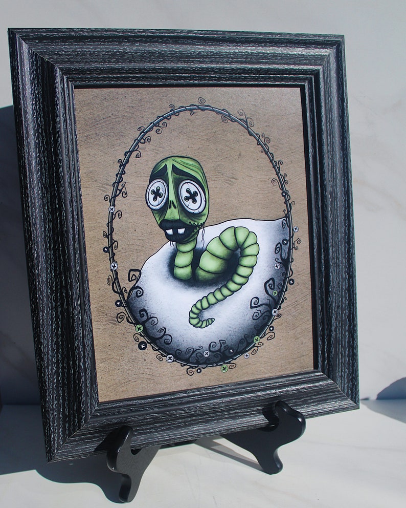 Maggot Art Print / Corpse Bride Burton Print - Etsy