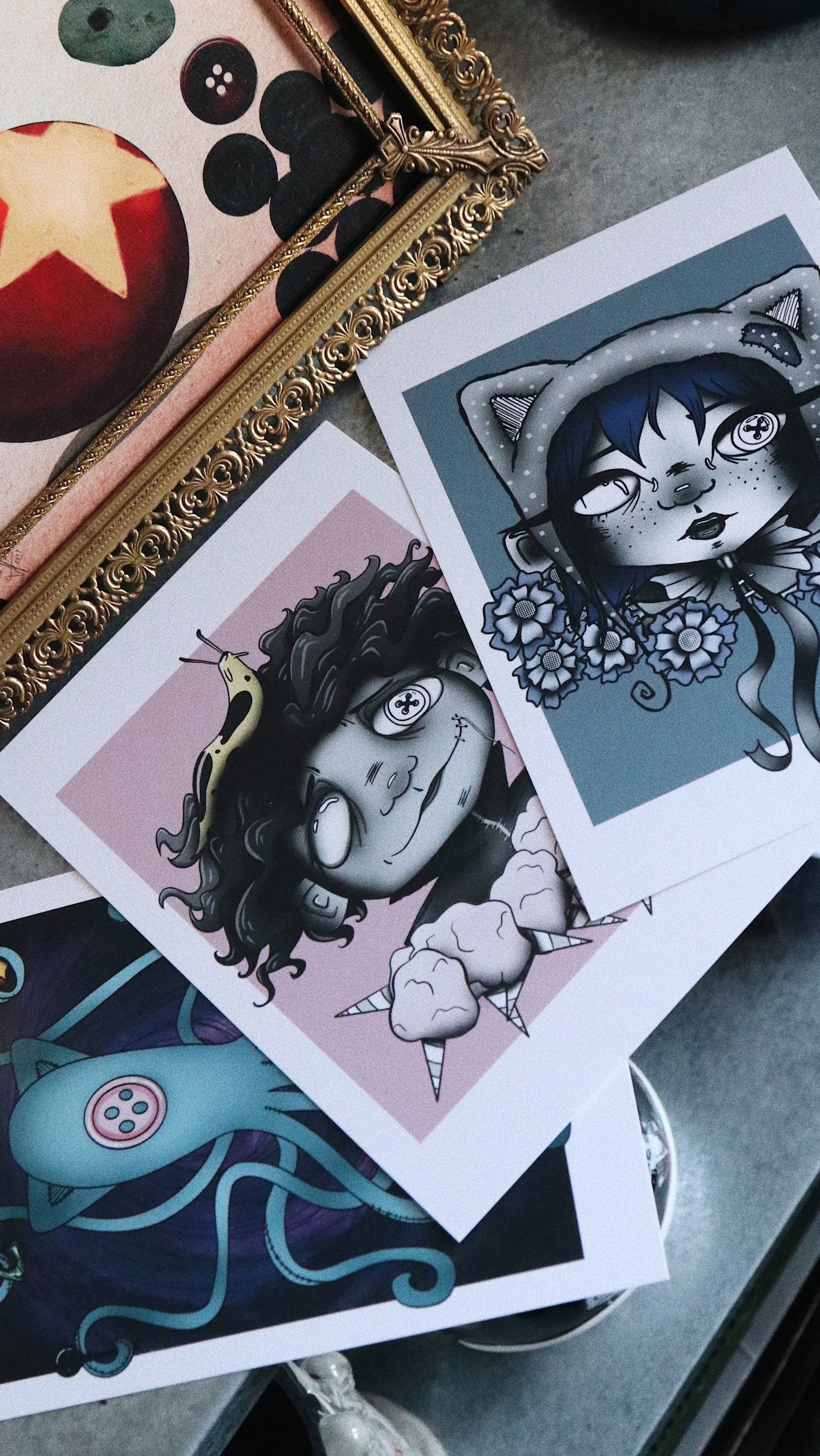 Wybie Button Eyes Art Print// Other Wybie Wyborn Print - Etsy