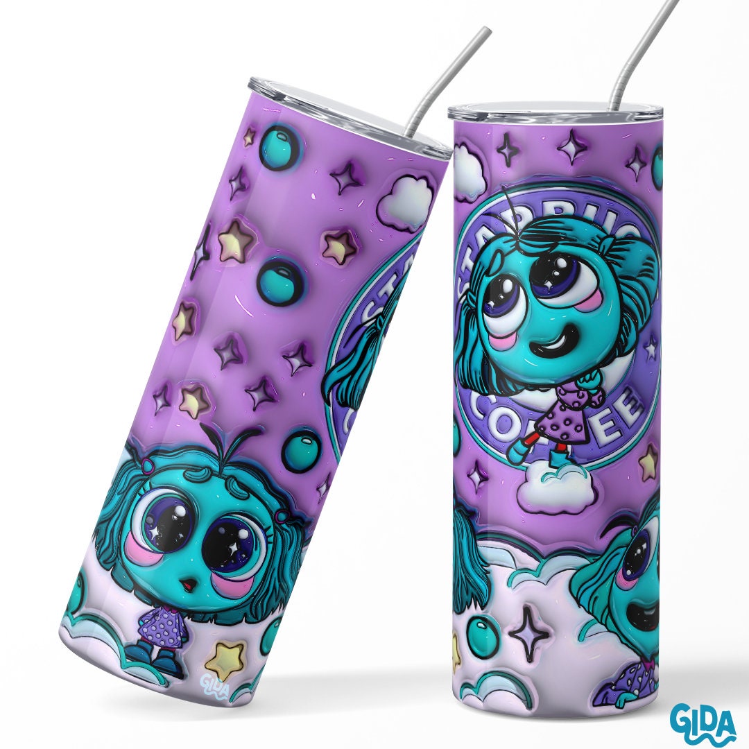 Inside Out ENVY / Envidia Png 20oz Straight Tumbler 3D Inflated Design ...