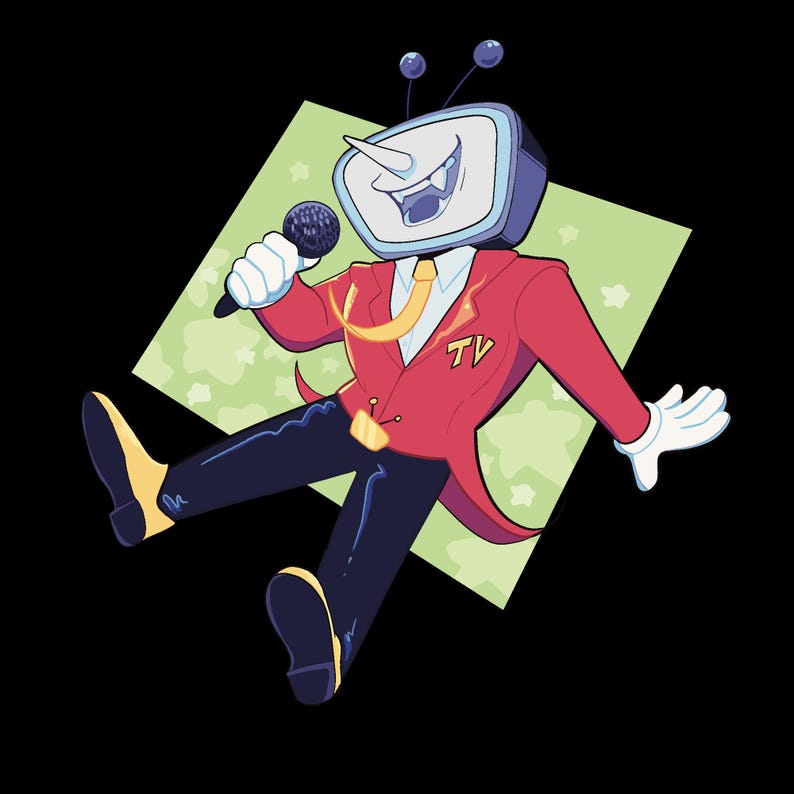 Deltarune Chapter 3 Tenna Acrylic Keychain - Etsy