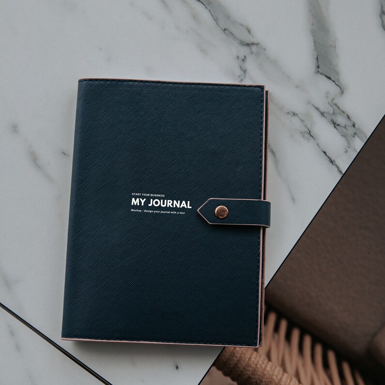 Notebook Journal Mockup, Design Your Notebook With Canva or Photoshop ...