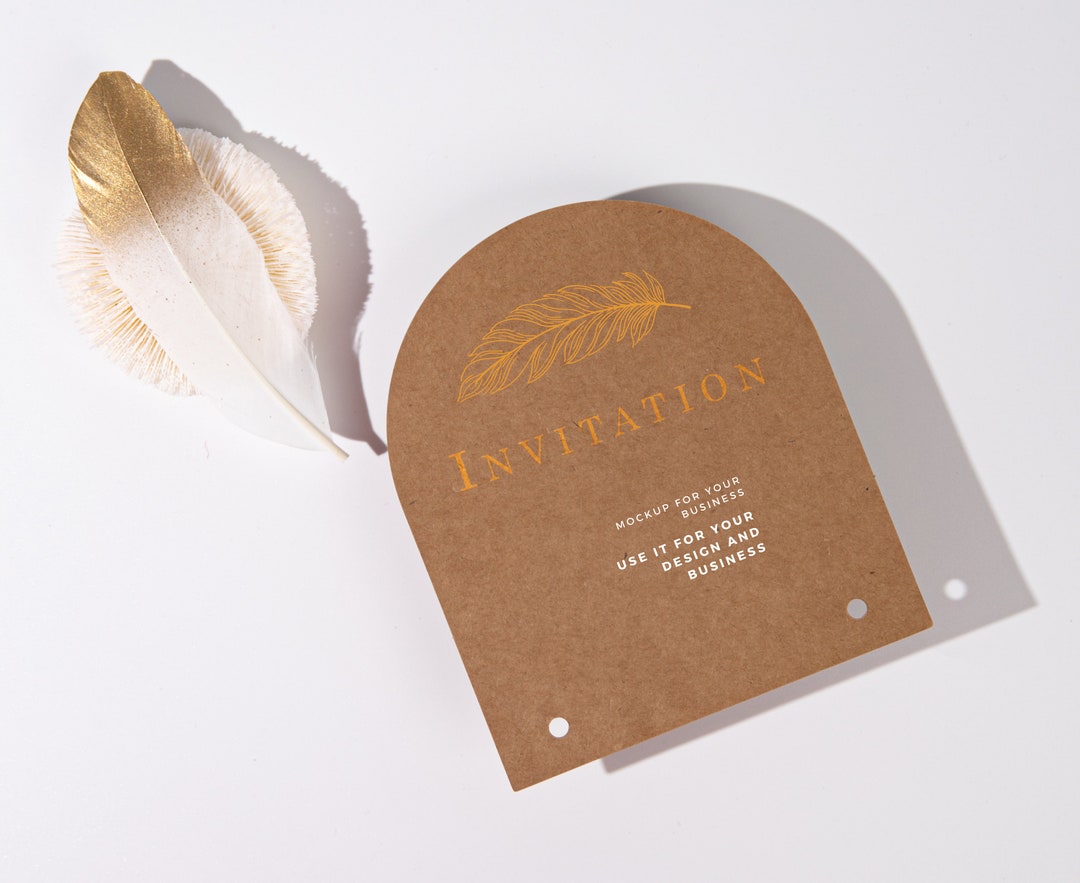 Wedding, Invitation TAG Mockup for Your Business, Add Your Own Logo ...