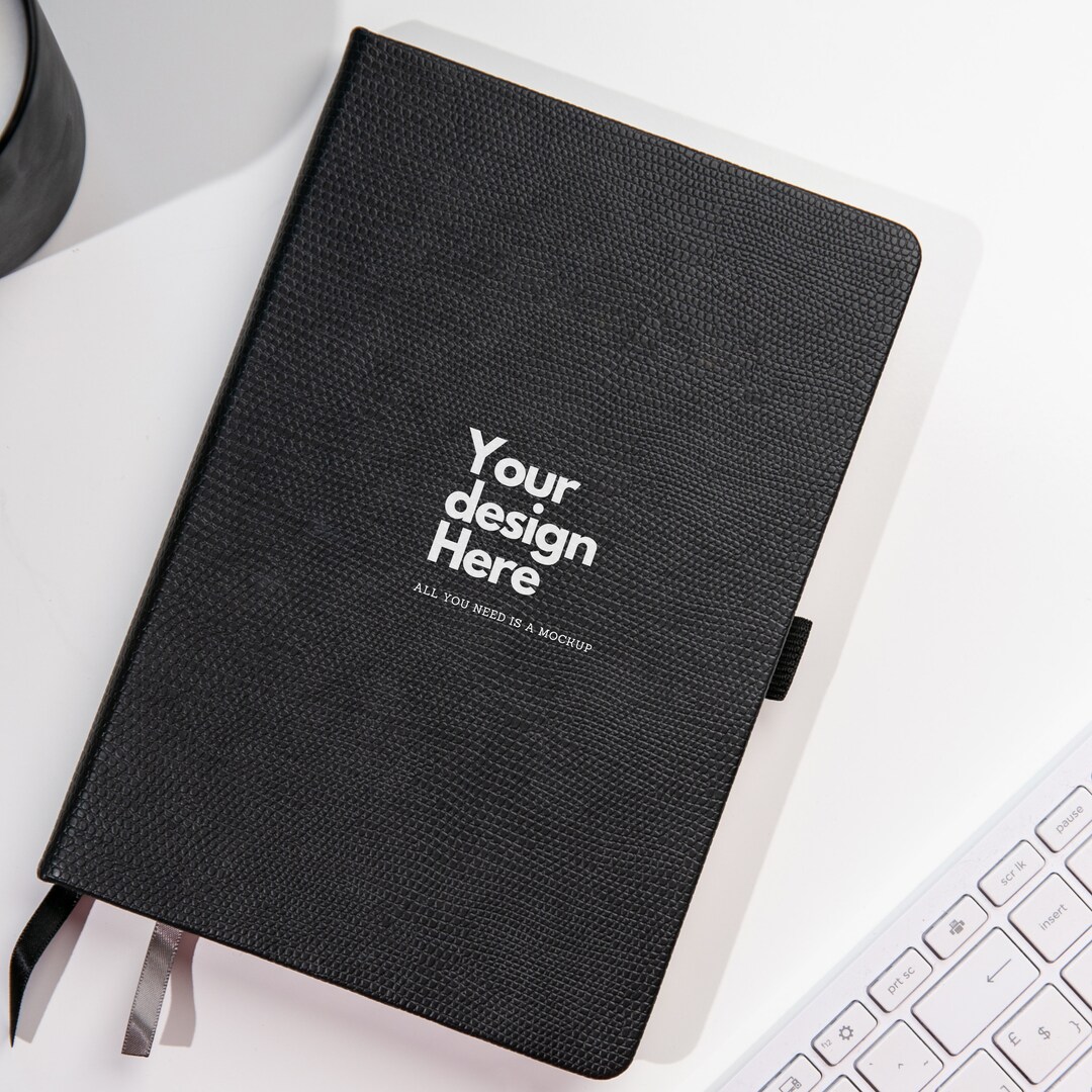 Black Journal, Notebook, Diary Mockup for Business, Stationary Business ...
