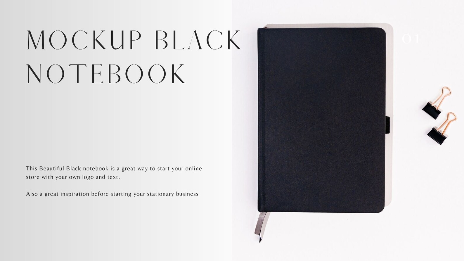 Black Notebook Mockup File PSD and JPEG, Use It on Your Website and ...