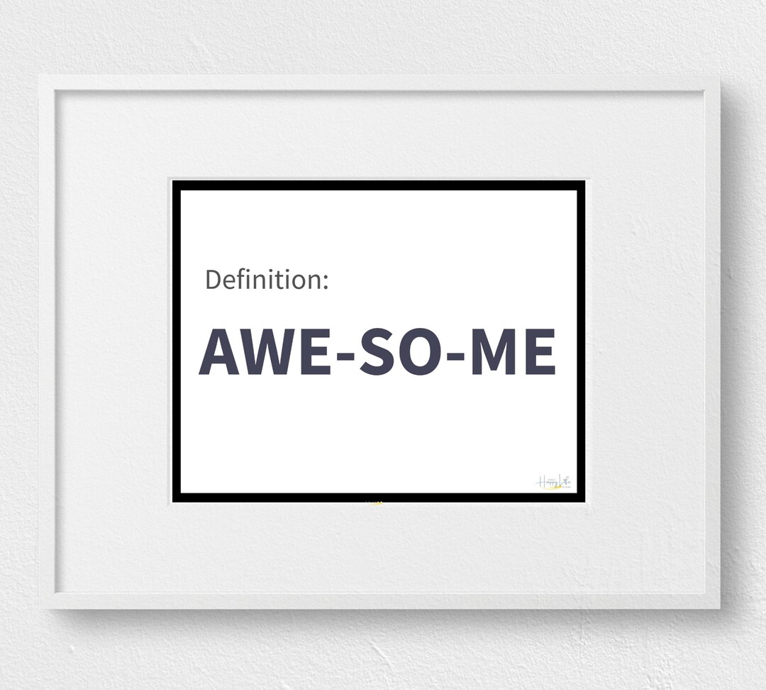 Definition Awe-so-me - Etsy