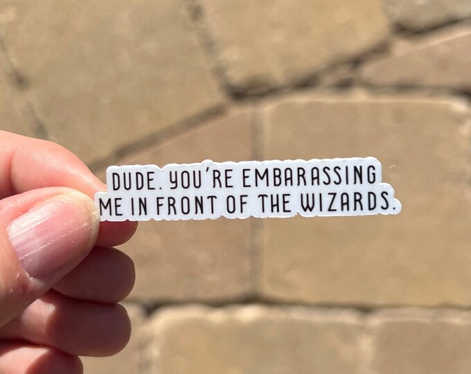 Embarrassed in Front of Wizards Sticker Sticker Pack, Laptop Sticker ...