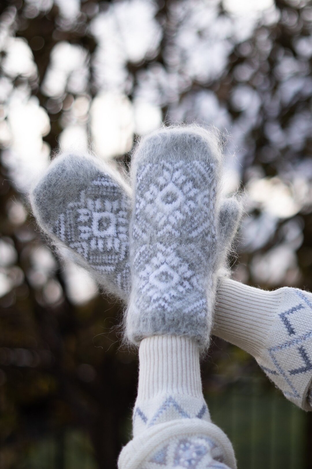 Goat Down Mittens, 100% Handmade, Soft, Eco-responsible Product and ...
