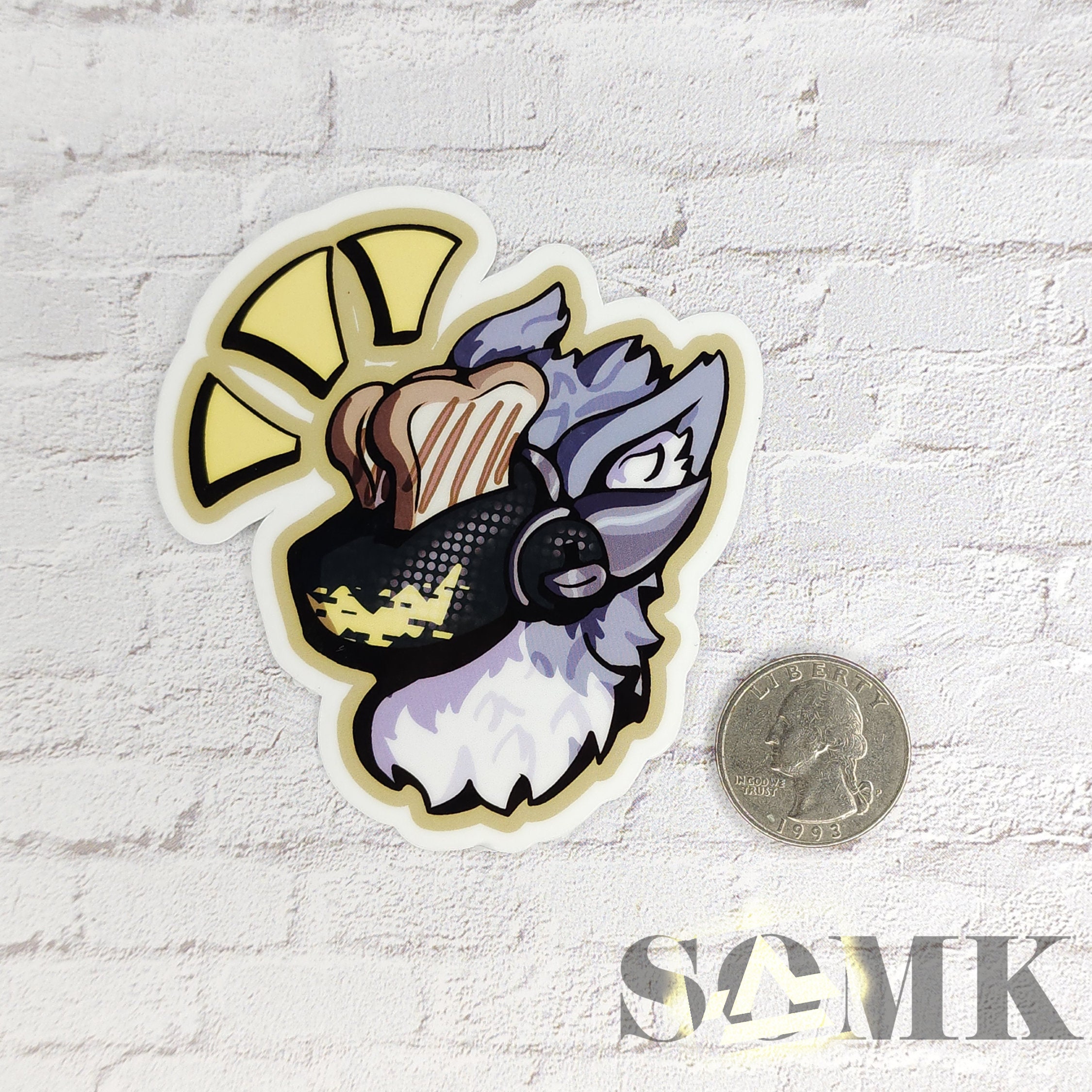 Protogen Toaster Cute Furry Vinyl Sticker - Etsy Australia