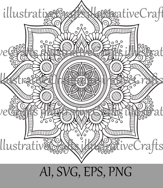 Mandala Svg Mandala SVG Cut File Mandala SVG Mandala | Etsy