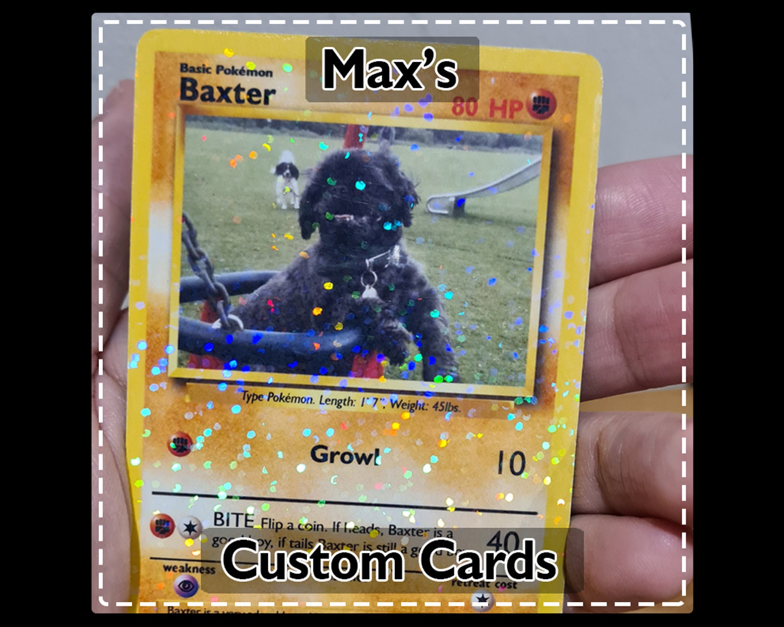 Custom Pokemon Card - Etsy