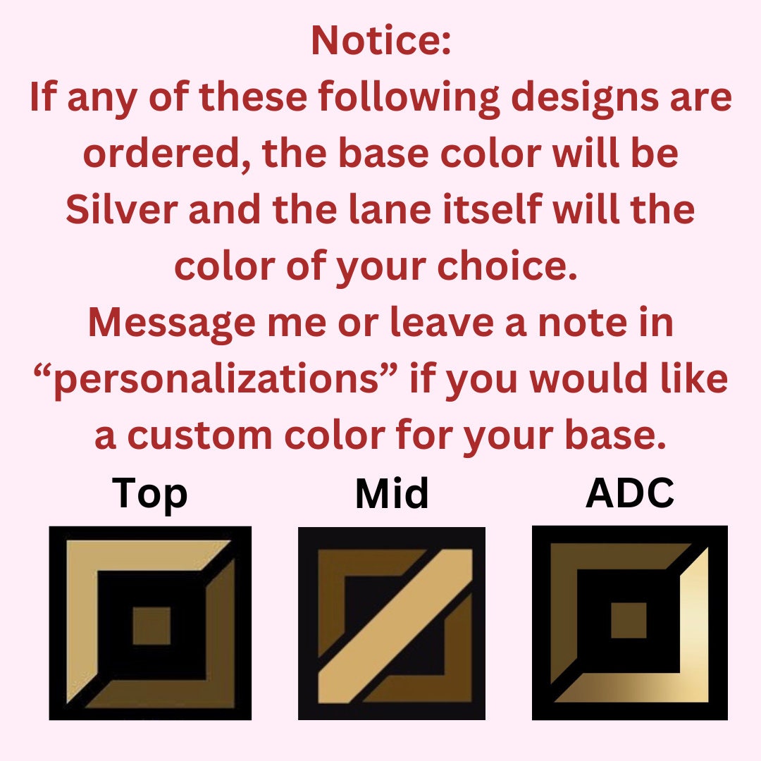 League of Legends, Lane Roles, Vinyl Decal Stickers, Holographic, ADC ...