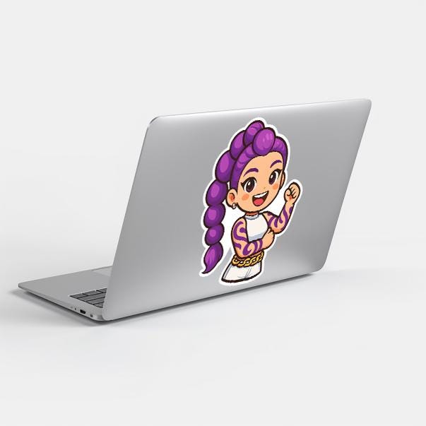 HUNTR/X Rumi Sticker, Kpop Demon Hunters, Weatherproof Holographic ...
