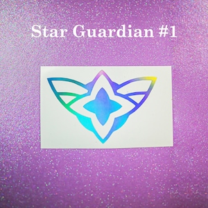 Star Guardian Logo Vinyl Decal: League of Legends Holographic and Solid ...