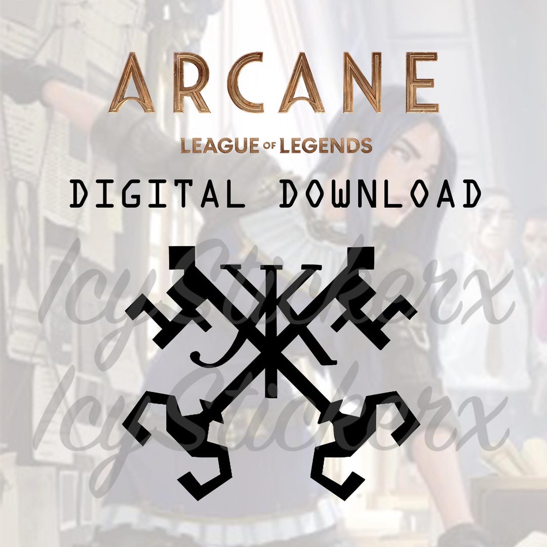 Arcane League of Legends Kiramman Caitlyn Logo - Vinyl Decal Sticker ...