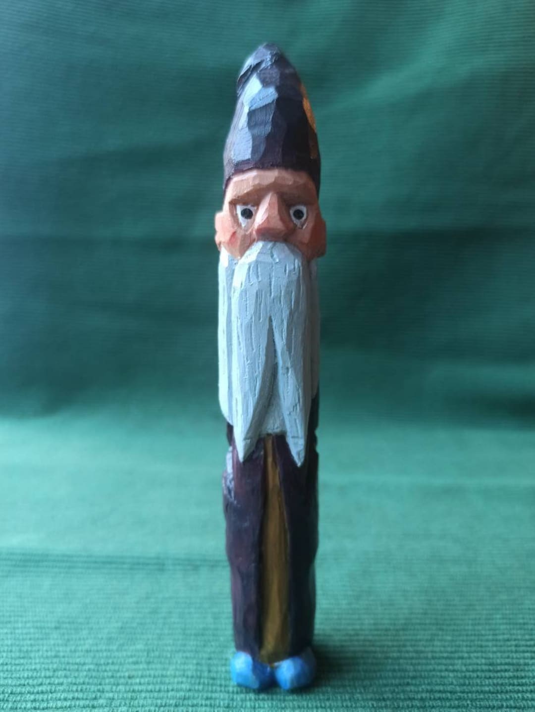 Wood Carving Wizard Handmade Customize Figurine - Etsy