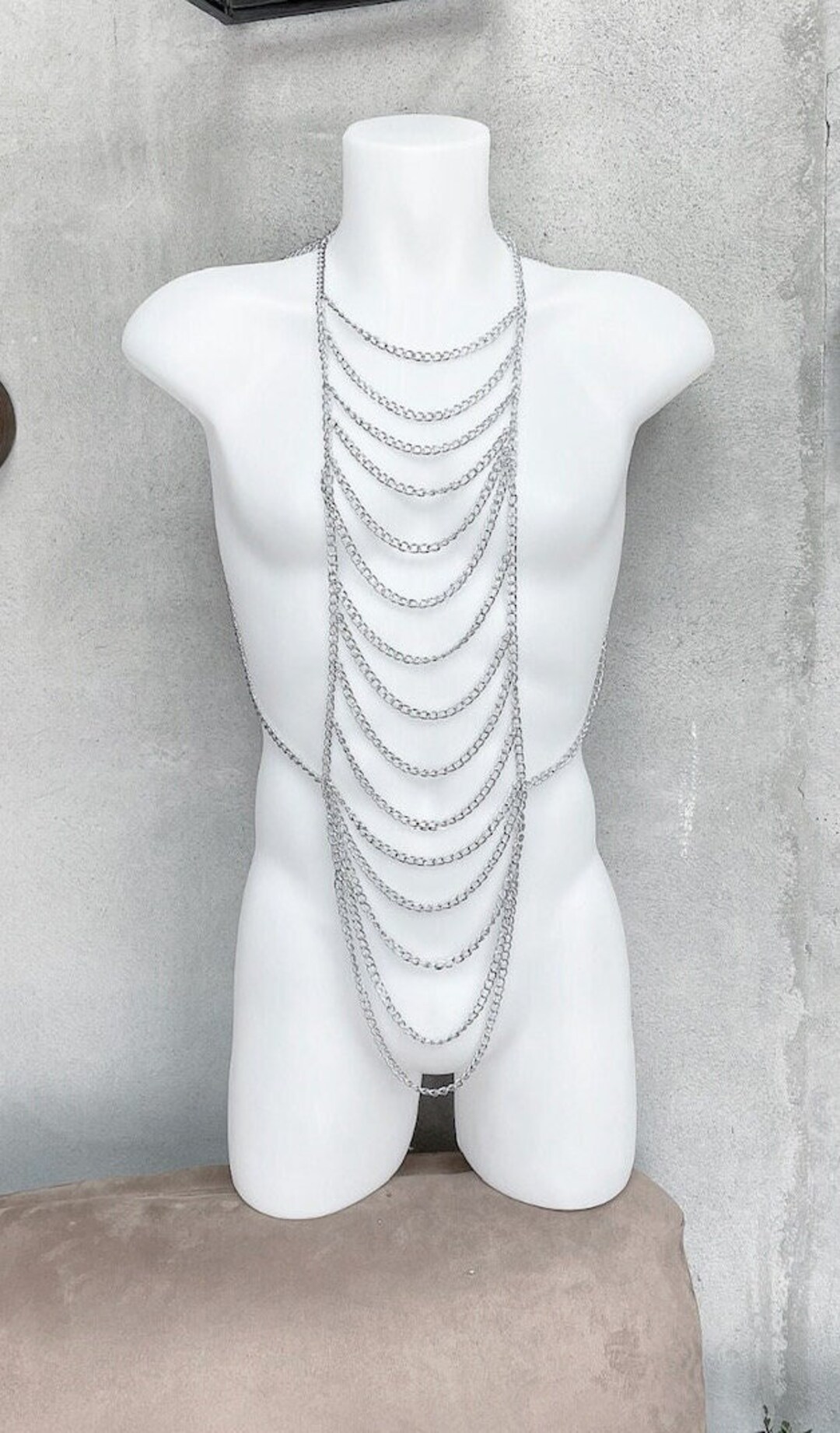 Men Body Chain Harness Chain Harness - Etsy