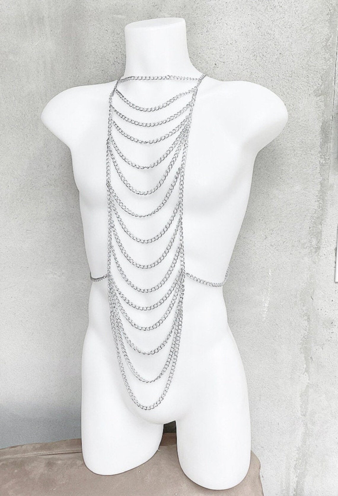 Men Body Chain Harness Chain Harness - Etsy