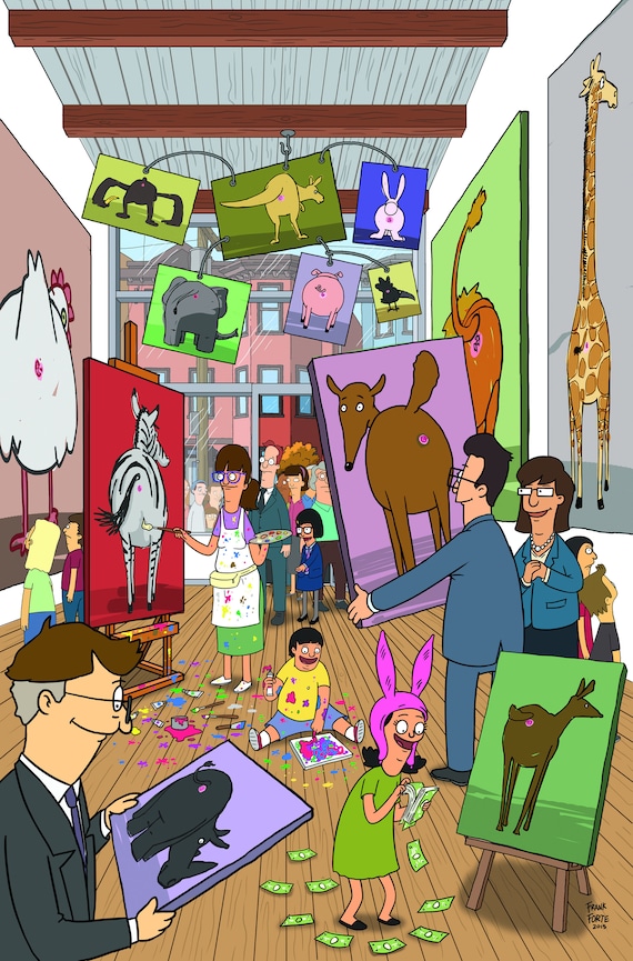 Bob's Burgers Butt Paintings 13x19 Print - Etsy