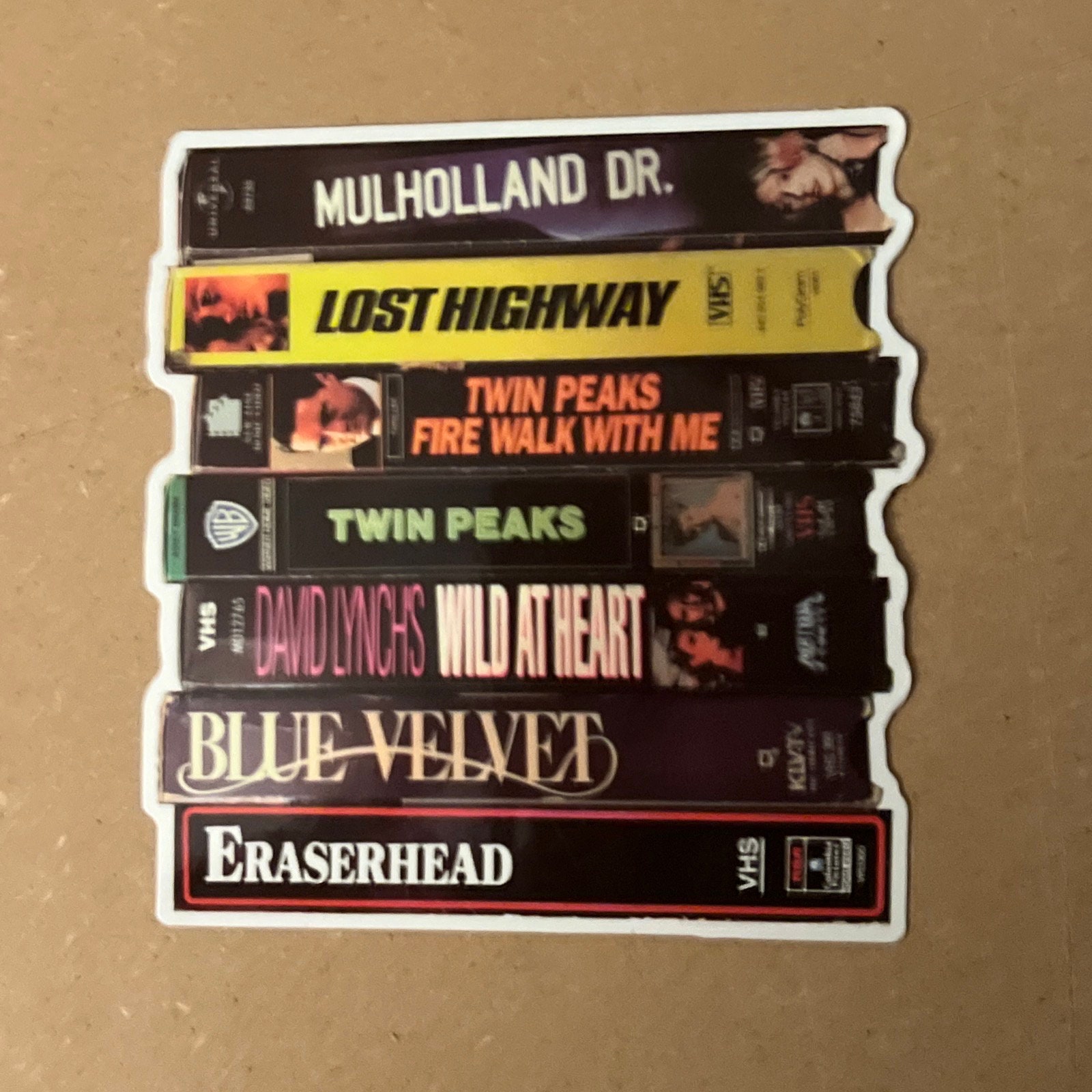 Set of VHS Stack Stickers , Horror Film, Lovecraft, Erotic Thrillers ...