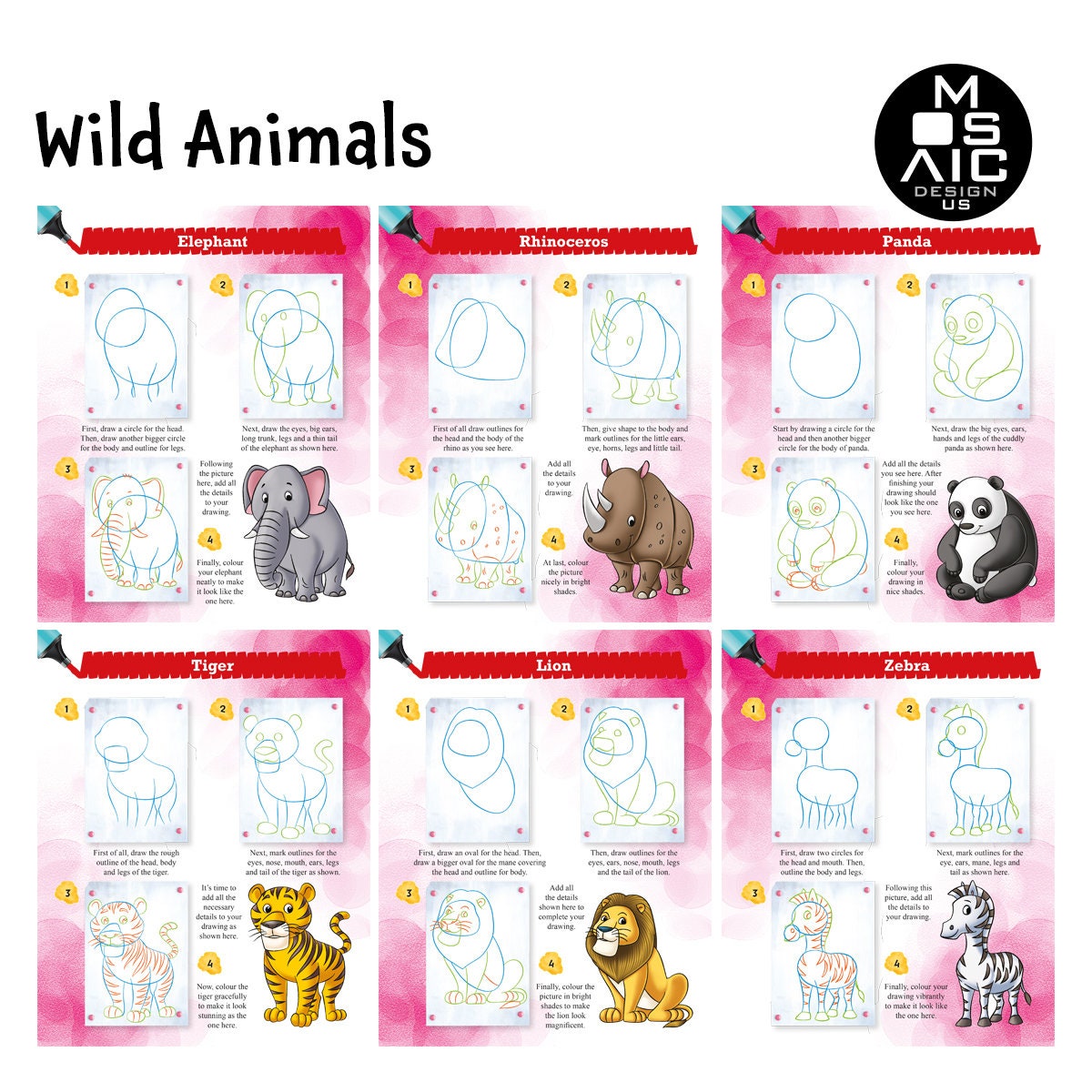 How To Draw Farm Animals Step By Step