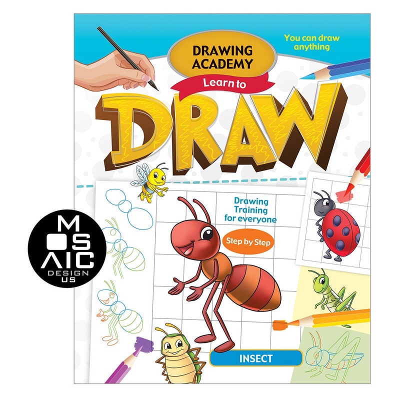 Printable, Insects, How to Draw, Step-by-step Guide, Planner ...