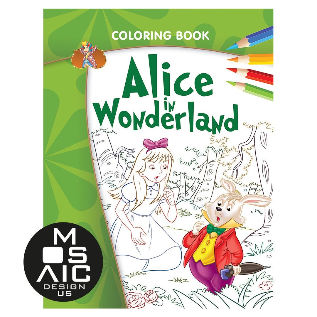 Alice in Wonderland Coloring Pages, Printable, Fairy Tale Coloring Book ...