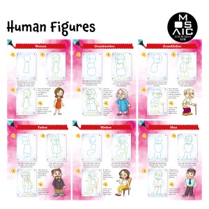 Printable Human Figures How to Draw Step-by-step Guide - Etsy