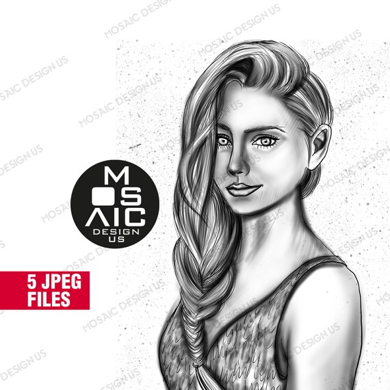 Dibujos para colorear en escala de grises Dibujo para - Etsy España