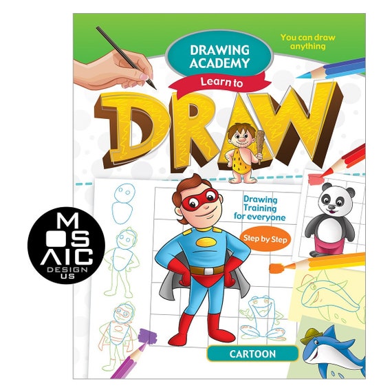 Printable Cartoon How to Draw Step-by-step Guide Planner | Etsy