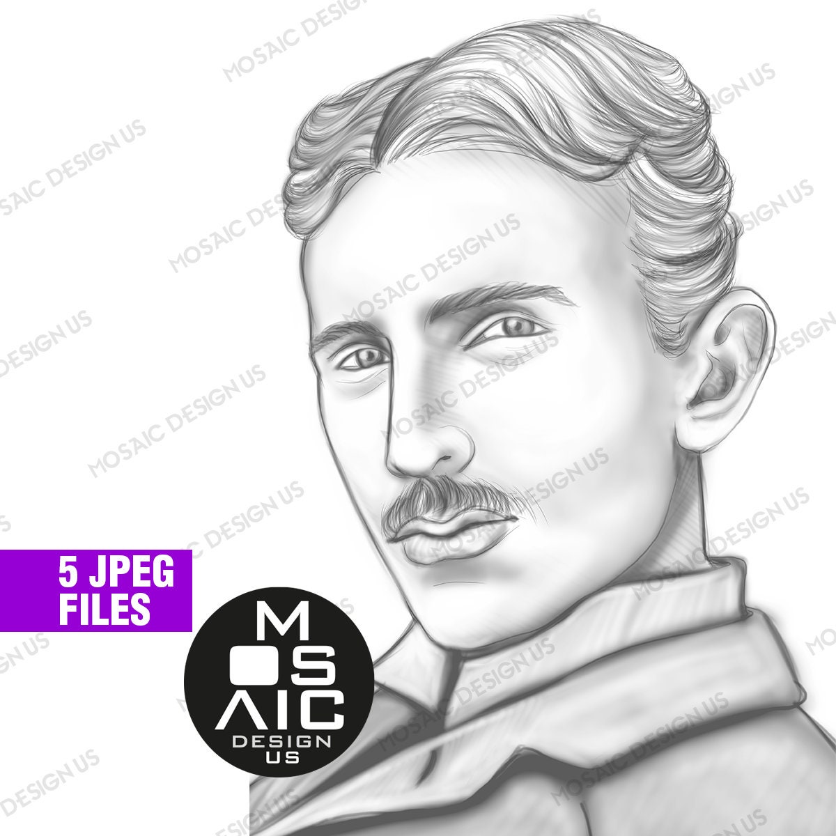 Nikola Tesla Coloring Pages Tesla Drawing Illustration - Etsy Finland