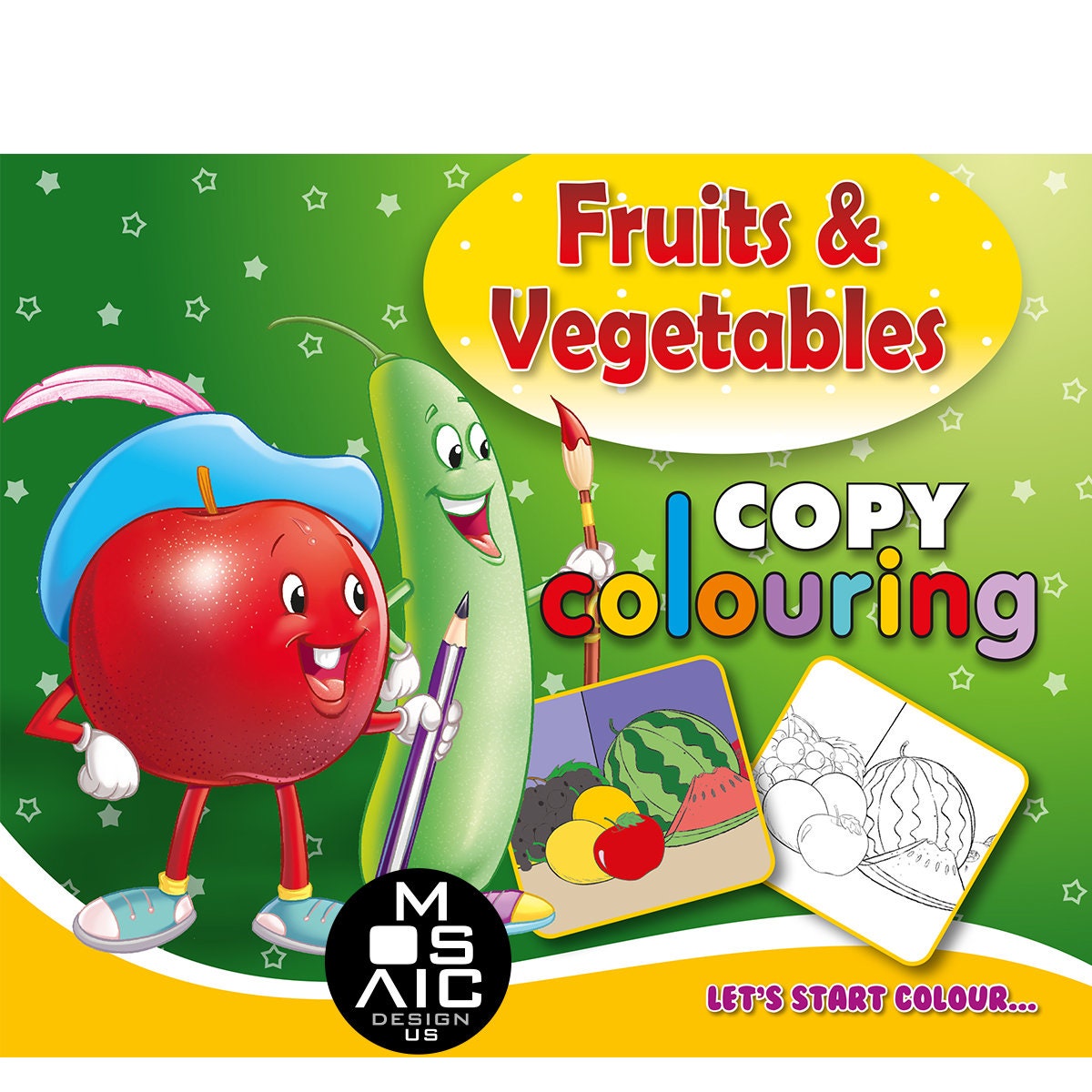 Printable, 48 Pages, Instant Download, Grayscale Fruits and Vegetables ...
