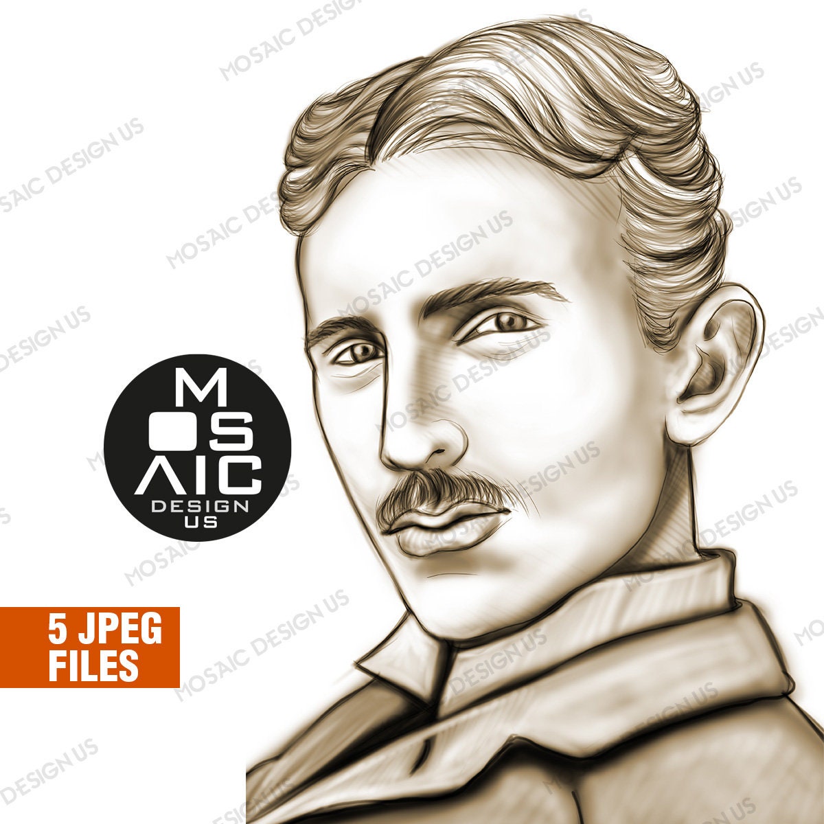 Nikola Tesla Coloring Pages Tesla Drawing Illustration - Etsy