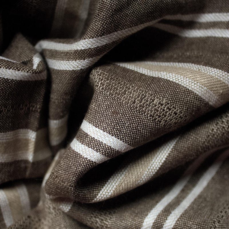 Brown Stripe Fabric - Etsy