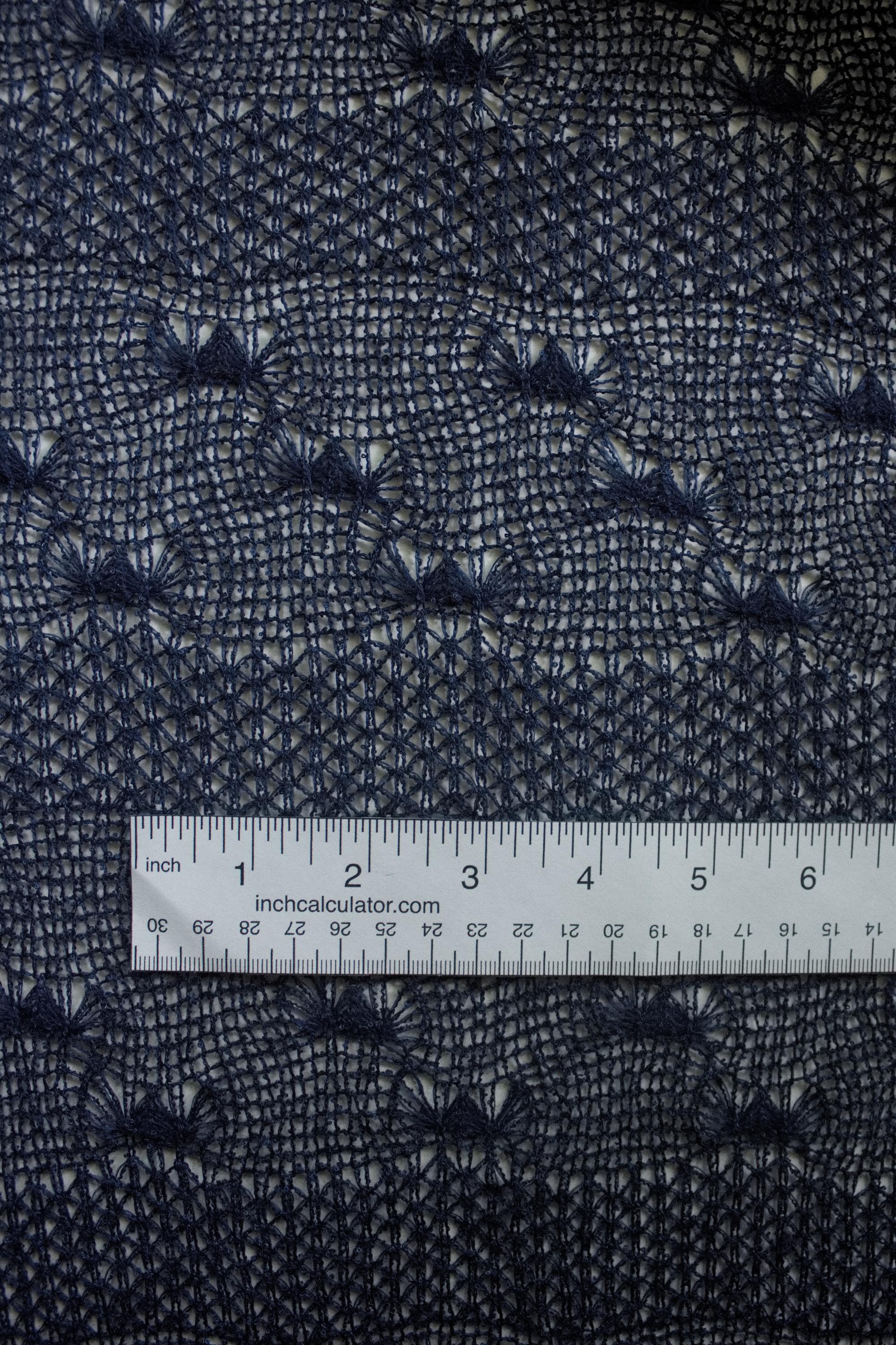 Stretch Embroidered Lace Fabric by the Yard | Cotton/poly Blend - Etsy