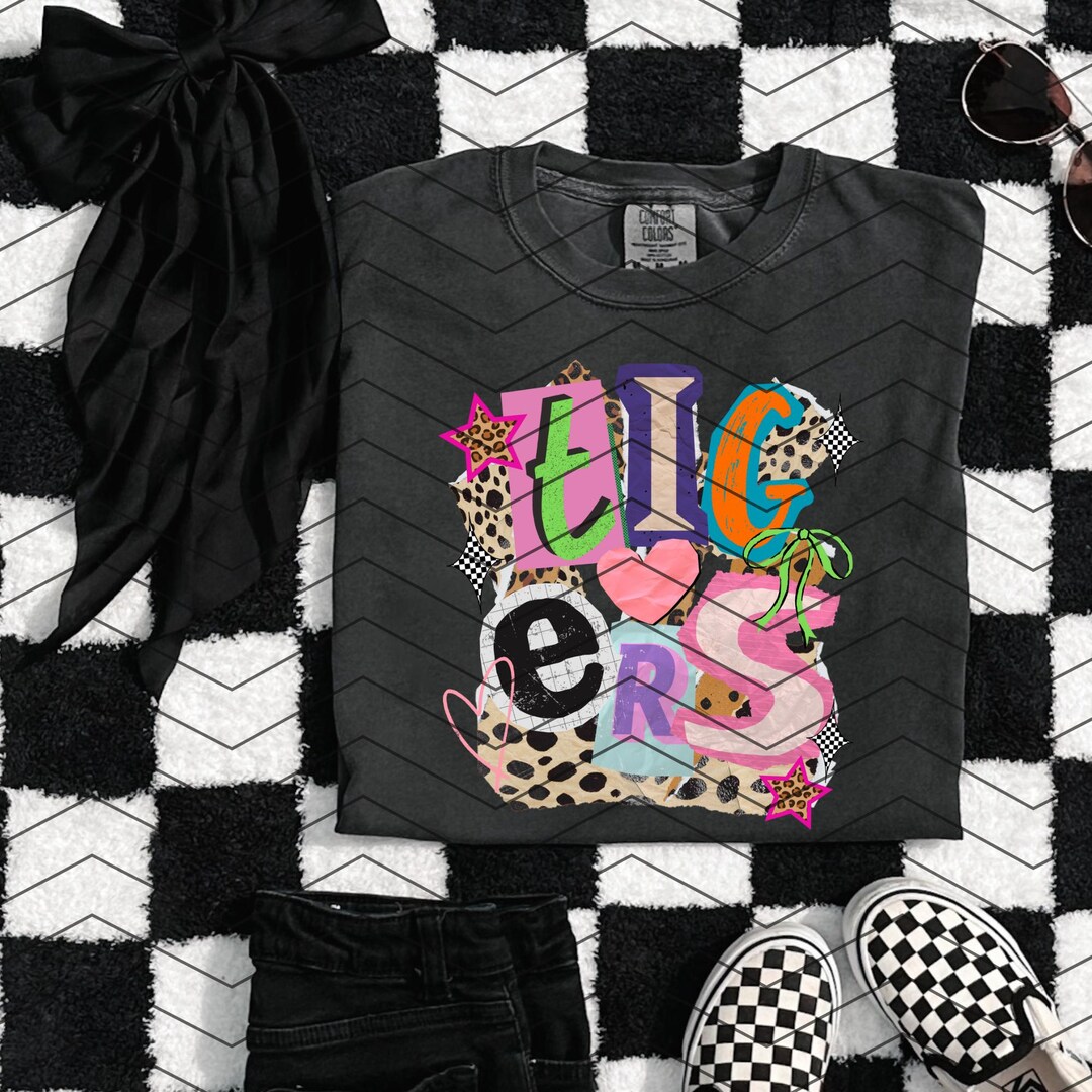 Tigers Magazine Clippings PNG, Spirit Shirt, School Spirit, Back to ...