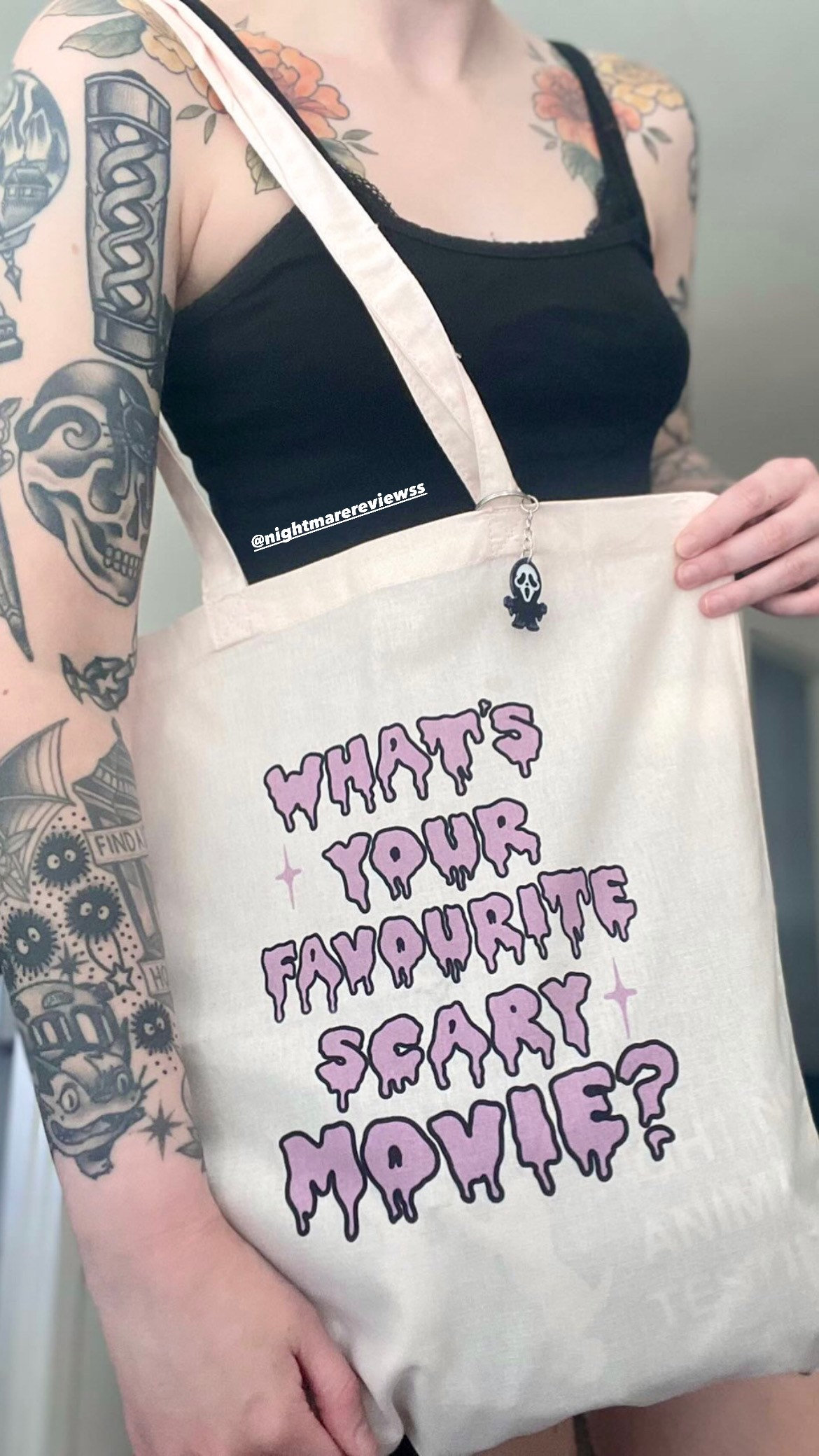 Scary Movie Tote Bag | Ghostface Bag | Scream Tote Bag, Horror Gift ...