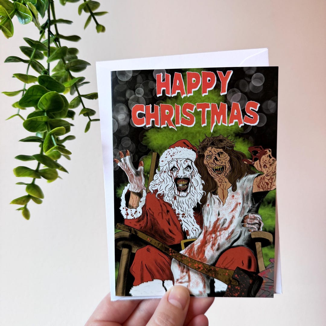 Terrifier Art the Clown Christmas Card Horror - Etsy Australia