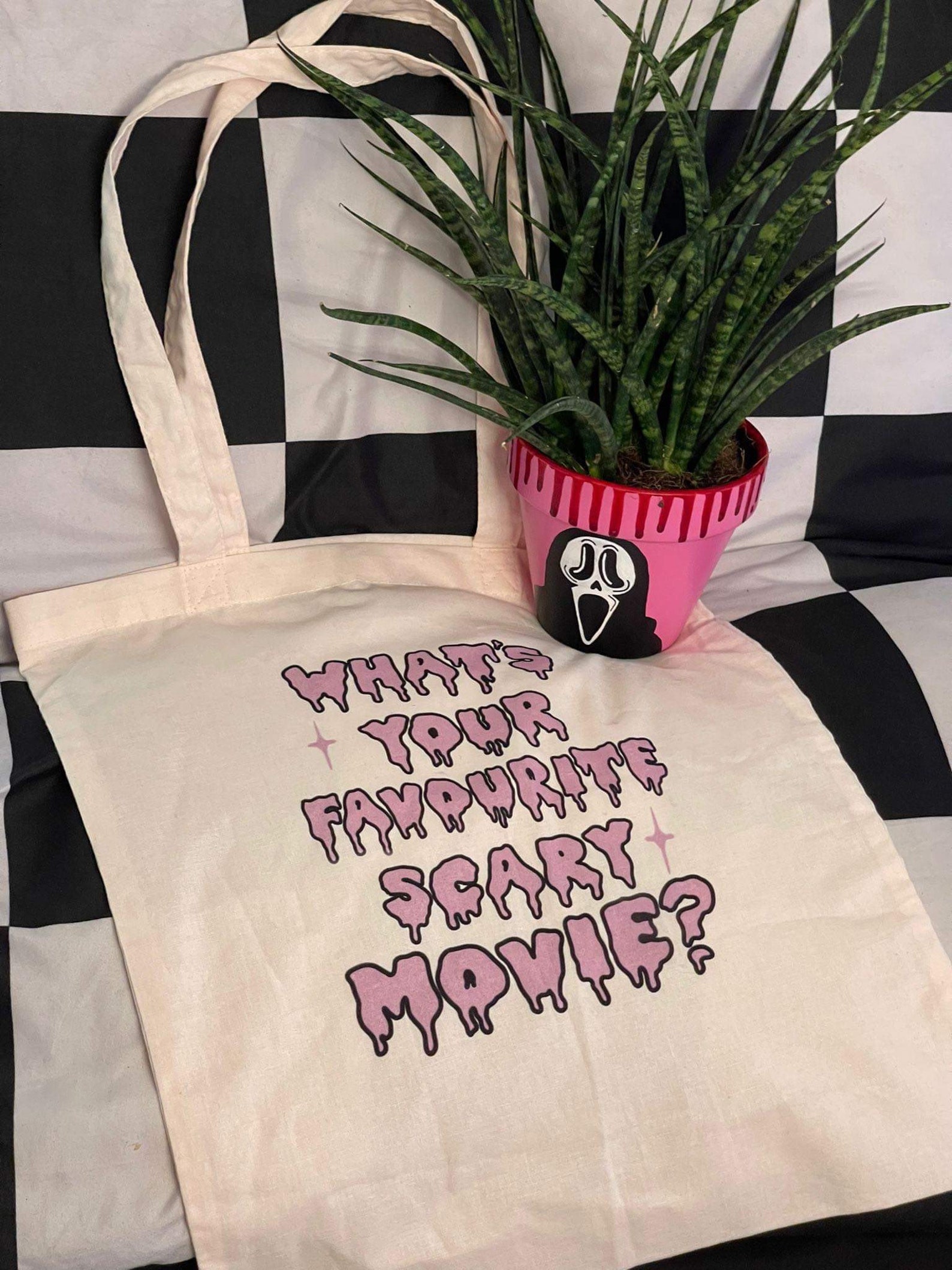 Scary Movie Tote Bag Ghostface Bag Scream Tote Bag Horror - Etsy