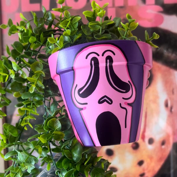Painted Planter - Etsy