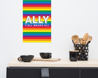 Lgbtq Ally Poster - Etsy Canada
