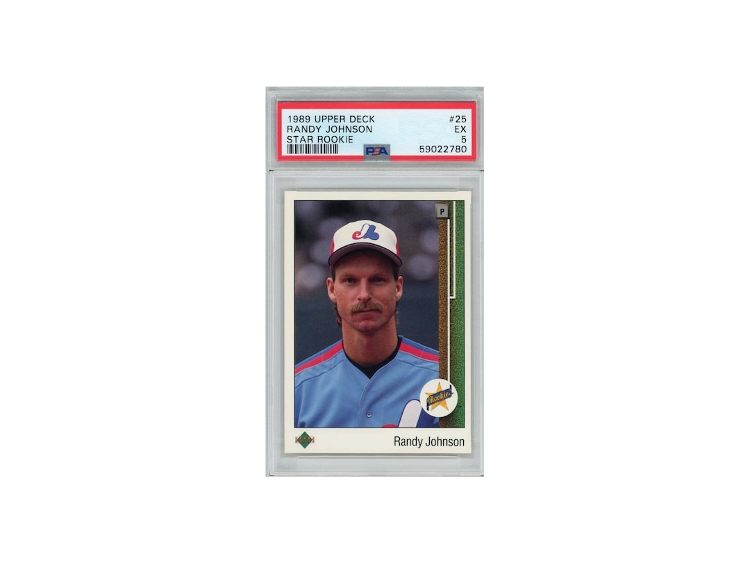 1989 Upper Deck Randy Johnson RC #25 PSA 5 Excellent Star Rookie Hall ...