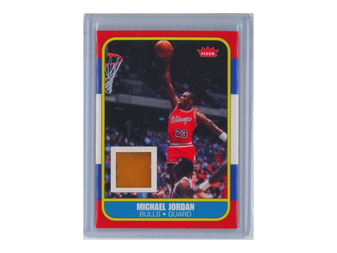2007-08 Fleer Michael Jordan Rookie Authorized Fleer Reprint Game Used ...