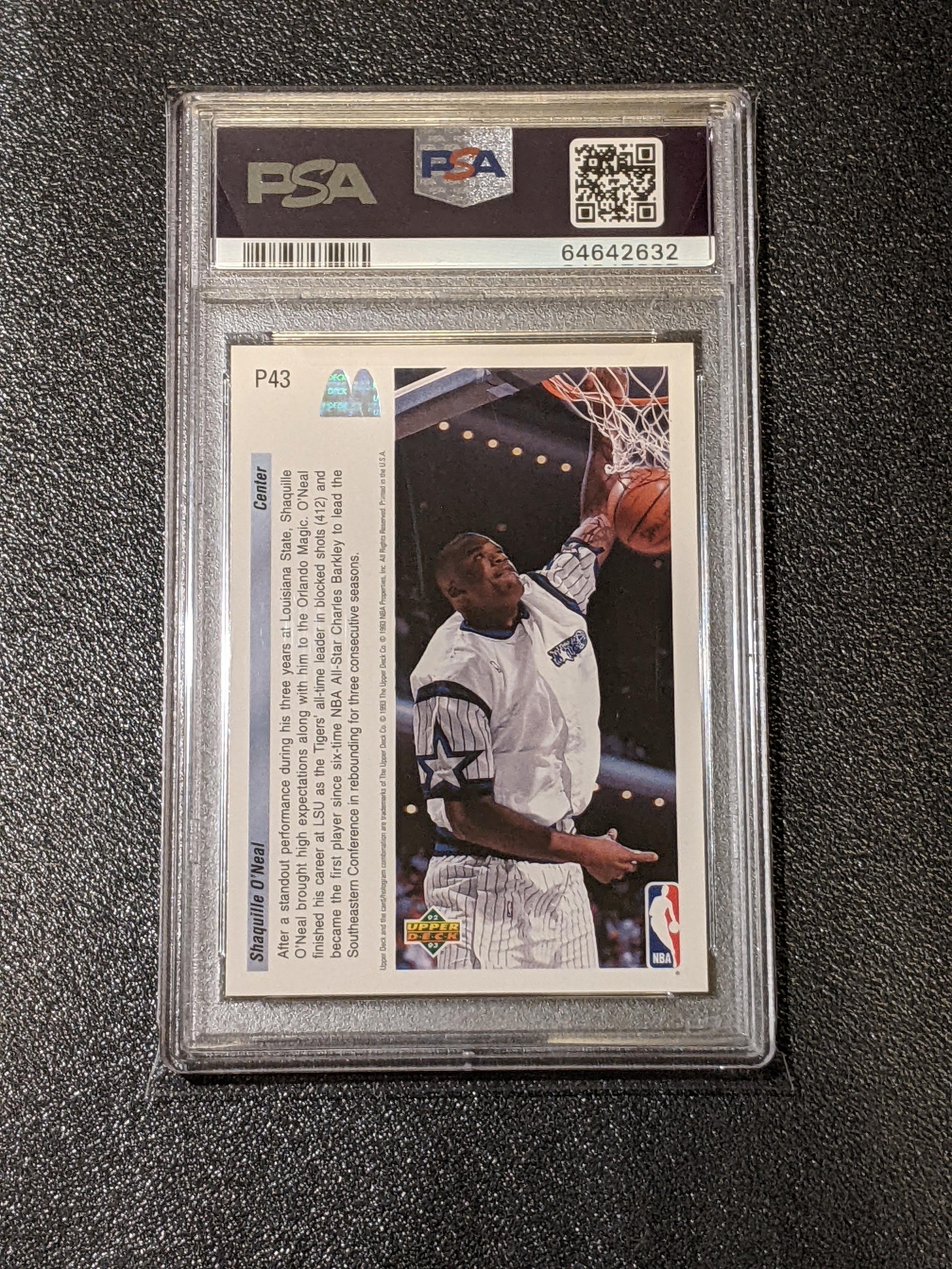 1992 Upper Deck Mcdonalds Shaquille Oneal RC Rookie Card PSA 8.5 Near ...