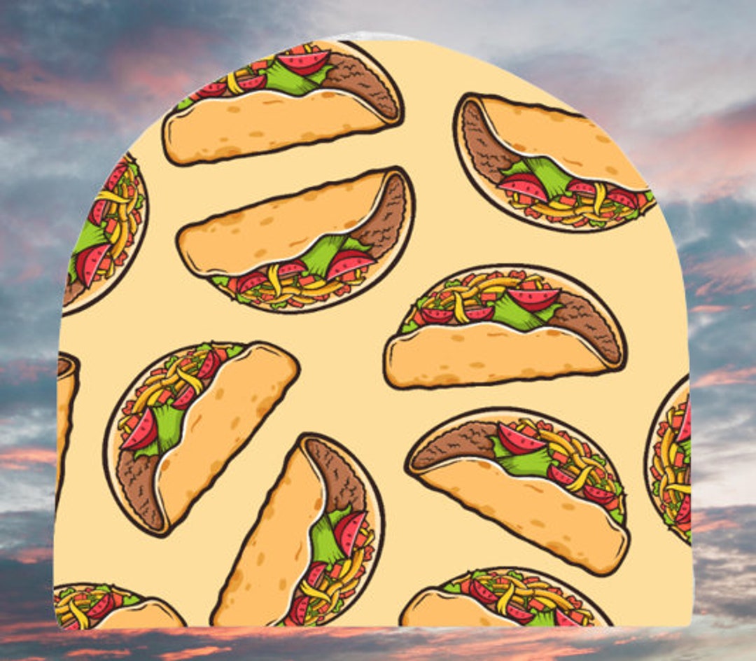 Taco Hat Beanie, Mexican Food Hat Beanie, Food Hat, Army Hat, Taco ...