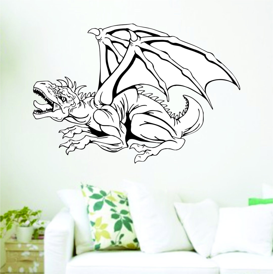 Dragon V101 Wall Vinyl Decal Sticker Art Graphic Stickers Decals - Etsy