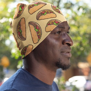 Taco Hat Beanie, Mexican Food Hat Beanie, Food Hat, Army Hat, Taco ...